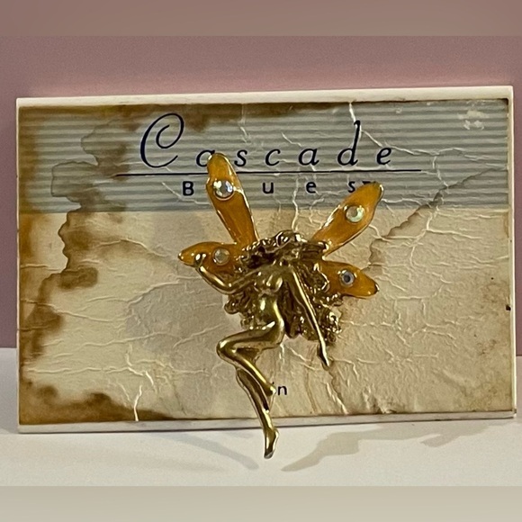 Cascade Blues | Jewelry | New Cascade Blues Gold Fairy Brooch | Poshmark